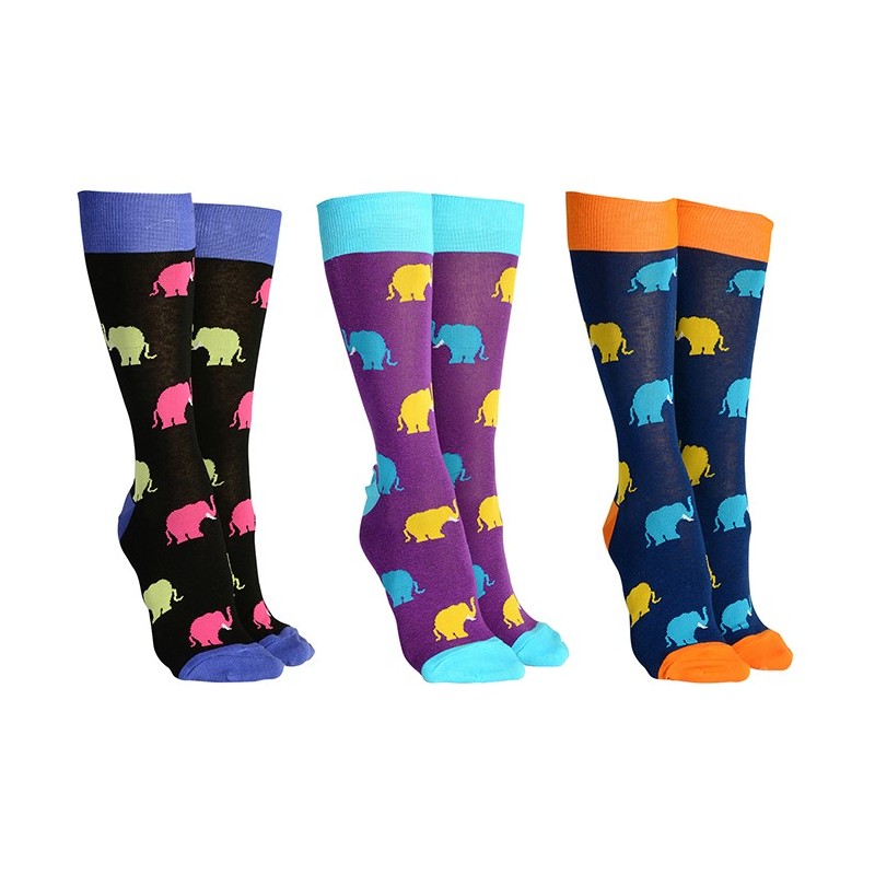 Elephant Socks Black