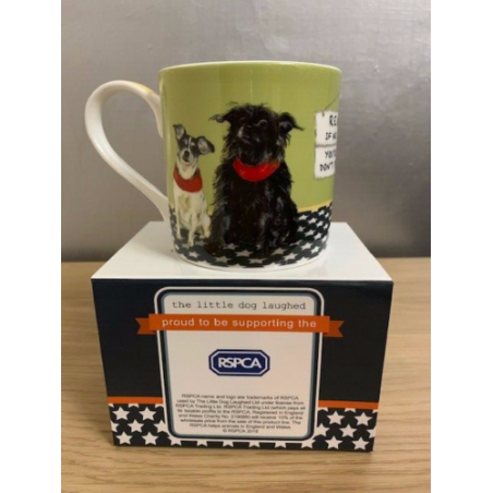 RSPCA 'Caught ' Dog Design Comical Mug by The Little Dog Company
