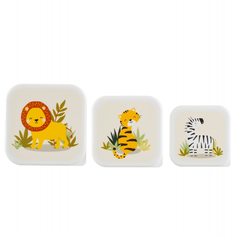 Savannah Safari set of 3 Lunch Boxes